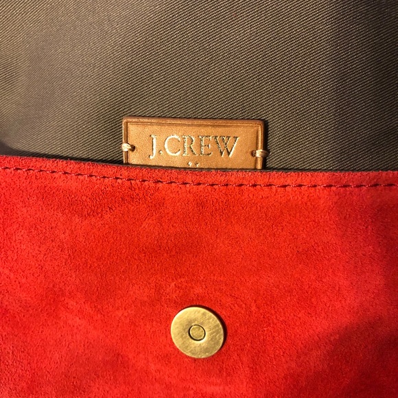 J. Crew | Bags | J Crew Studded Envelope Style Suede Handbag | Poshmark